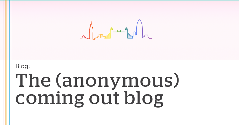 The (anonymous) coming out blog | Giving Something Back | Kingsley Napley