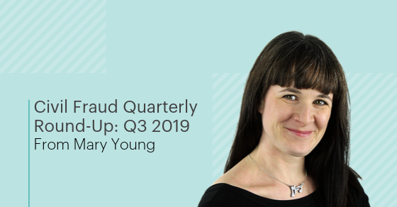 Civil Fraud Quarterly Round-Up: Q3 2019 | Law News | Kingsley Napley