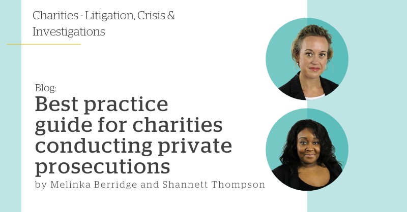 Best practice guide for charities conducting private prosecutions ...