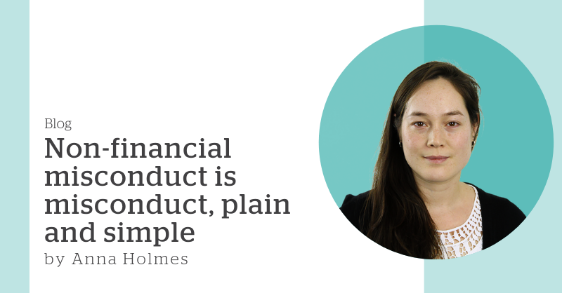 Non-financial misconduct is misconduct, plain and simple | Criminal Law ...