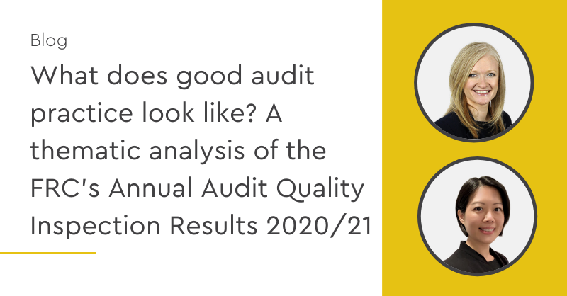 What does good audit practice look like? A thematic analysis of the FRC ...
