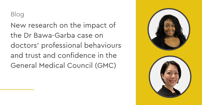 New research on the impact of the Dr Bawa-Garba case on doctors ...