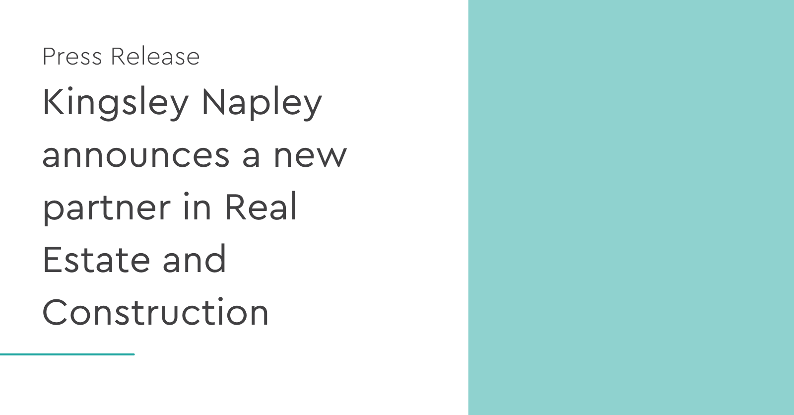 Press release: Kingsley Napley announces new partner in Real Estate ...