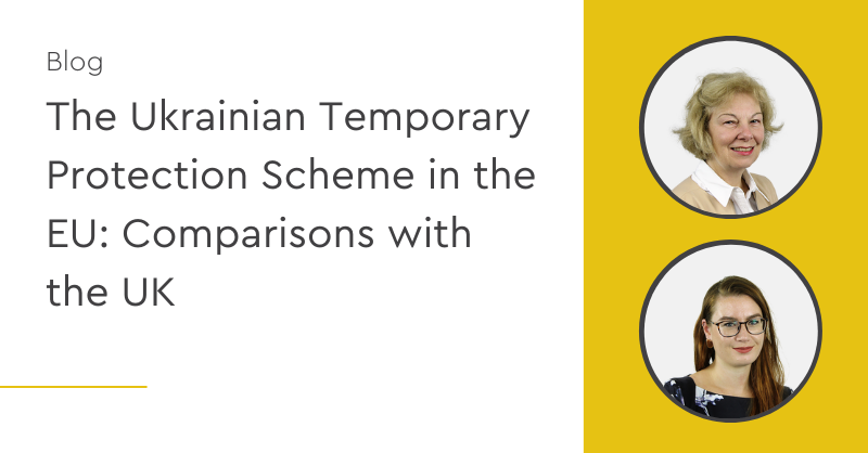 The Ukrainian Temporary Protection Scheme in the EU: Comparisons with ...