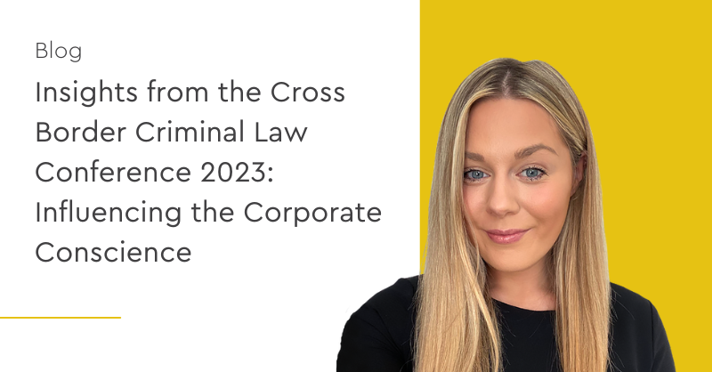 Insights from the Cross Border Criminal Law Conference 2023 ...