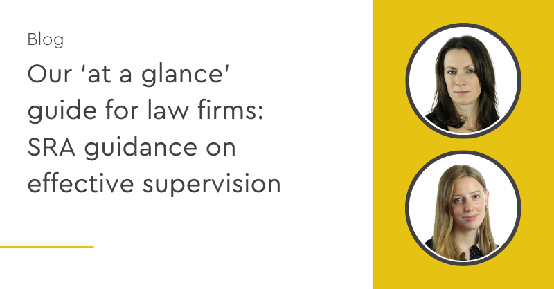 Our ‘at a glance’ guide for law firms: SRA guidance on effective ...