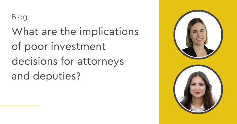 What are the implications of poor investment decisions for attorneys and deputies? | Dispute ...