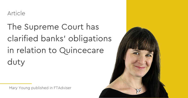 The Supreme Court has clarified banks’ obligations in relation to Quincecare duty | Dispute ...