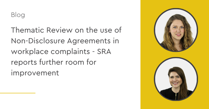 Thematic Review on the use of Non-Disclosure Agreements in workplace ...