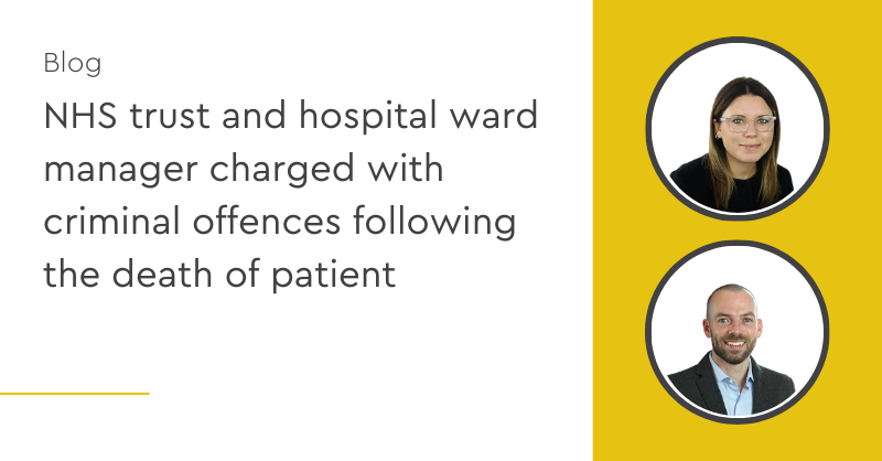 NHS trust and hospital ward manager charged with criminal offences ...