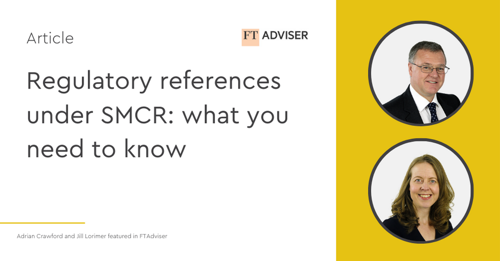 Regulatory references under SMCR: what you need to know | Employment ...