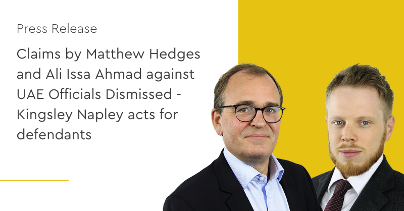 Claims by Matthew Hedges and Ali Issa Ahmad against UAE Officials ...