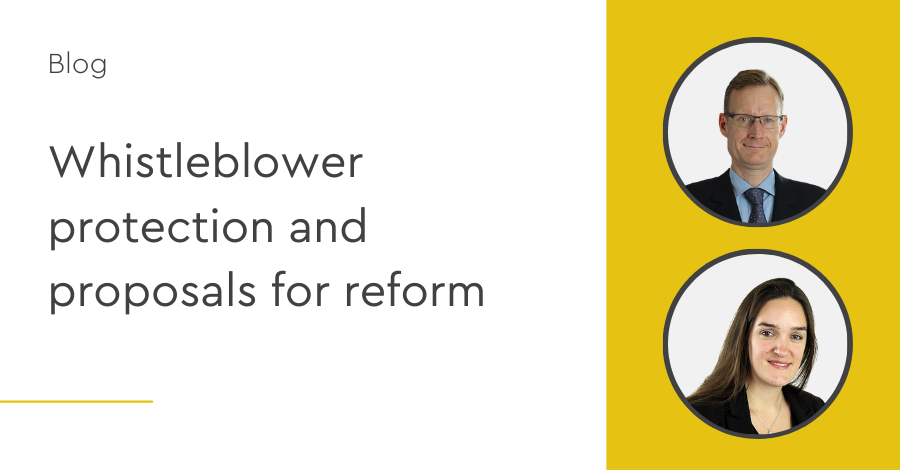 Whistleblower protection and proposals for reform | Employment Law Blog ...