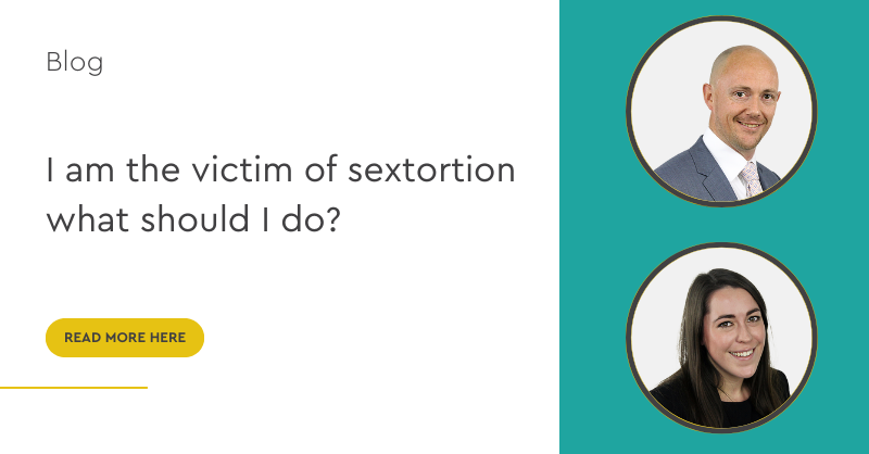I am the victim of sextortion - what should I do? | Criminal Law Blog ...