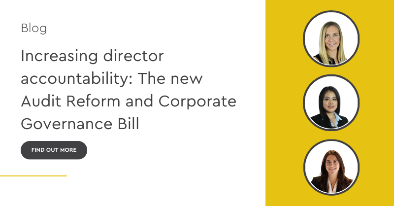 Increasing director accountability: The new Audit Reform and Corporate ...