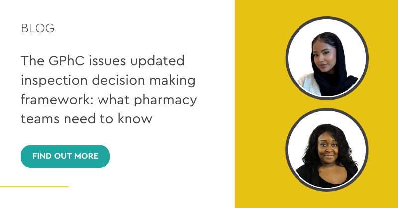 The GPhC issues updated inspection decision making framework: what ...