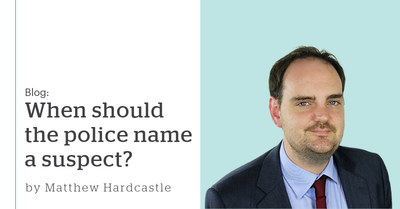When should the police name a suspect? | Criminal Law Blog | Kingsley ...